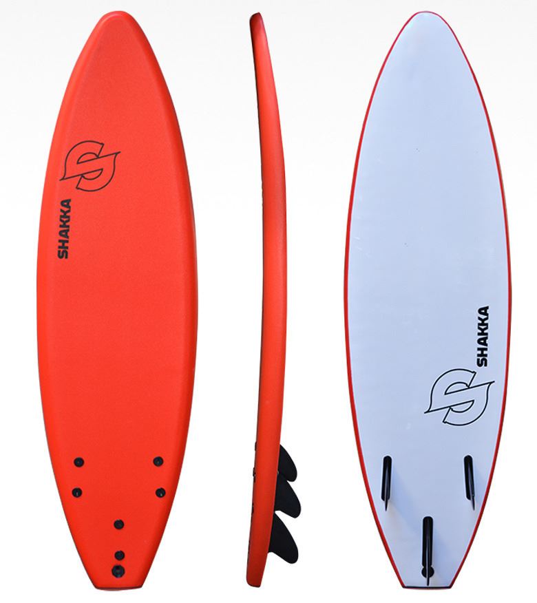 SHAKKA SOFTBOARD RED 6'0 SHAKKA SOFTBOARD RED 6'0
